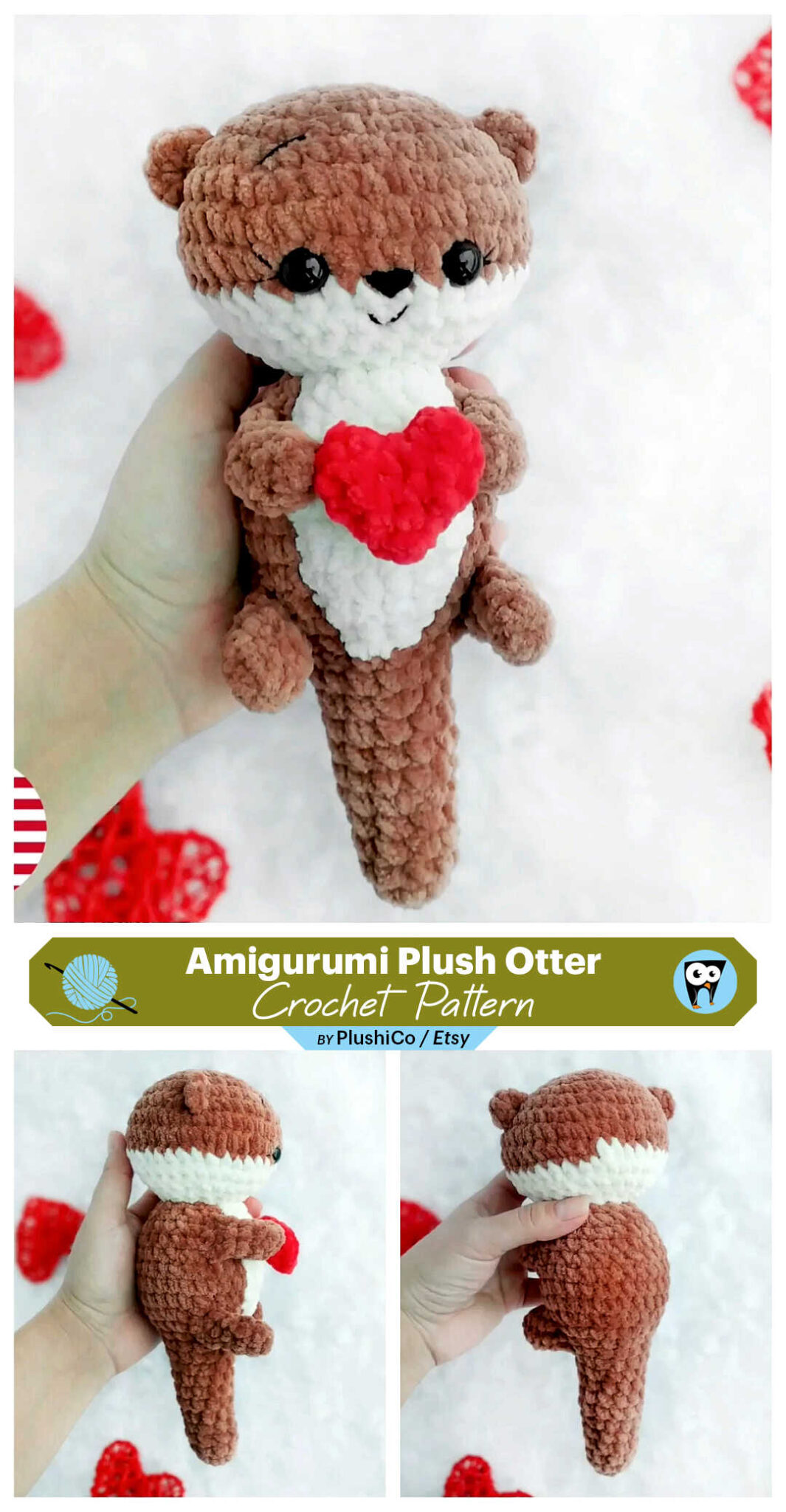 Amigurumi Otter Patterns That You Will Love - Penguin Hobbies