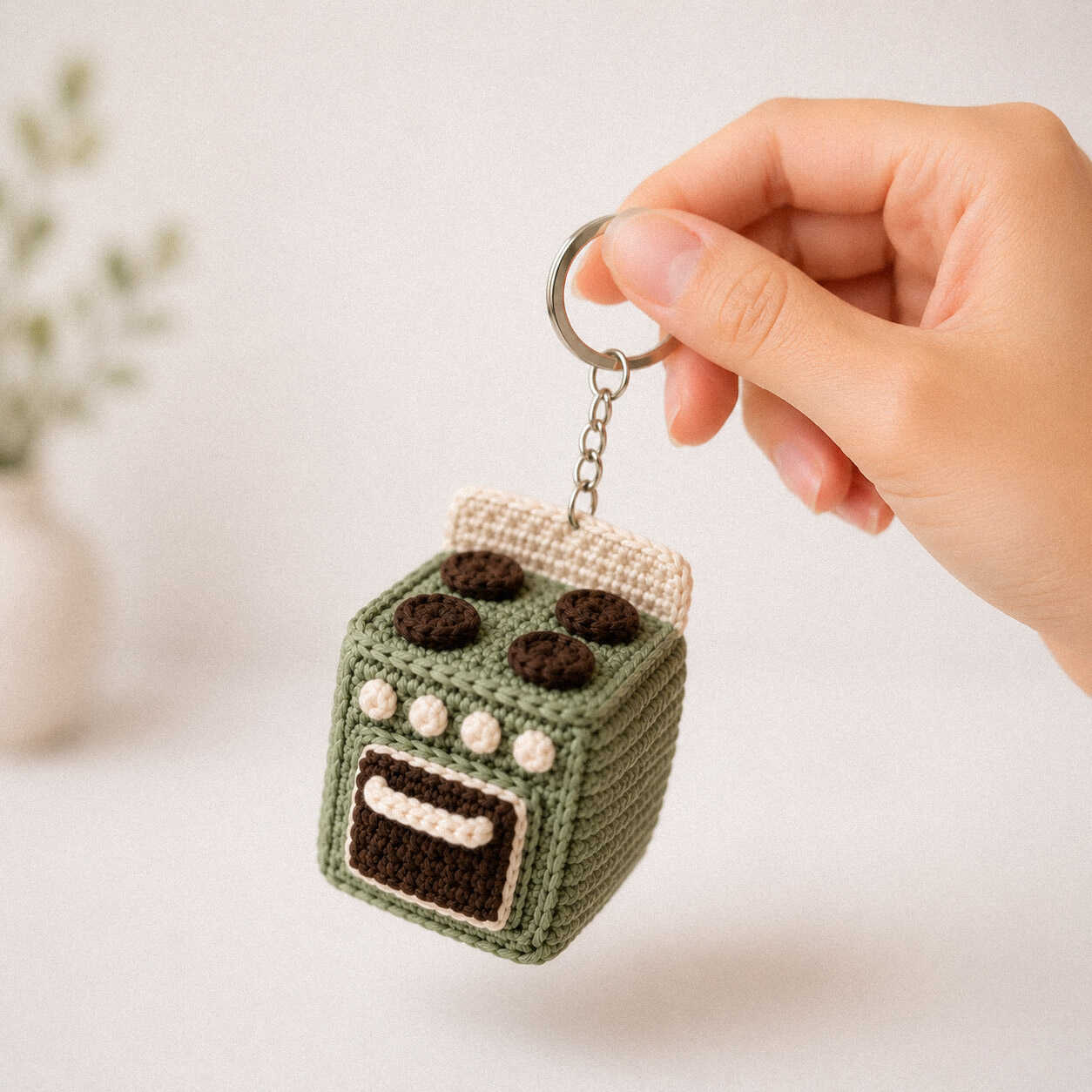 Tiny Crochet Stove Keychain Pattern You'll Want To Make Today - Penguin ...